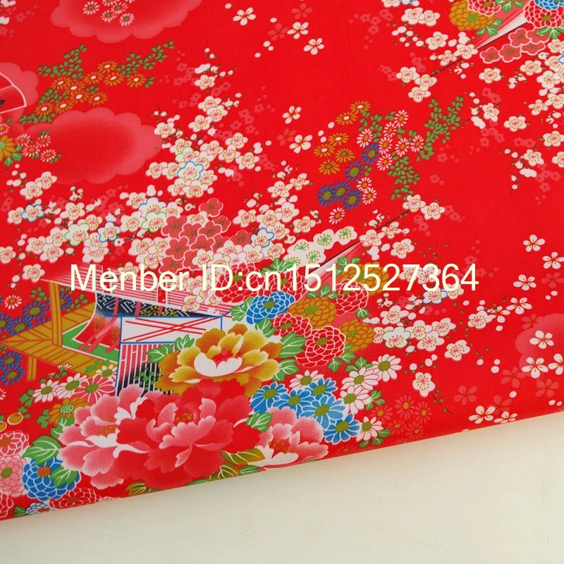 PVC coated waterproof fabric Japanese Traditional Style, Courtyard red ...