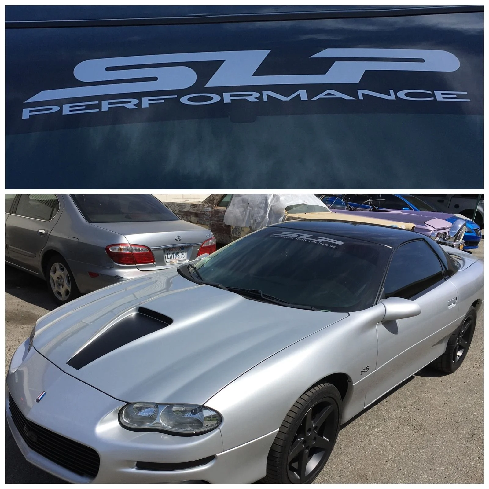 Para SLP rendimiento vinilo del parabrisas 24 "Camaro Firebird Corvette ...