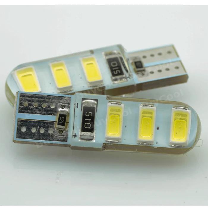 Calidad de Hight T10 5630 Interior Del Coche 6LED Luces DC12V de Sílice gel Impermeable Lámparas ...