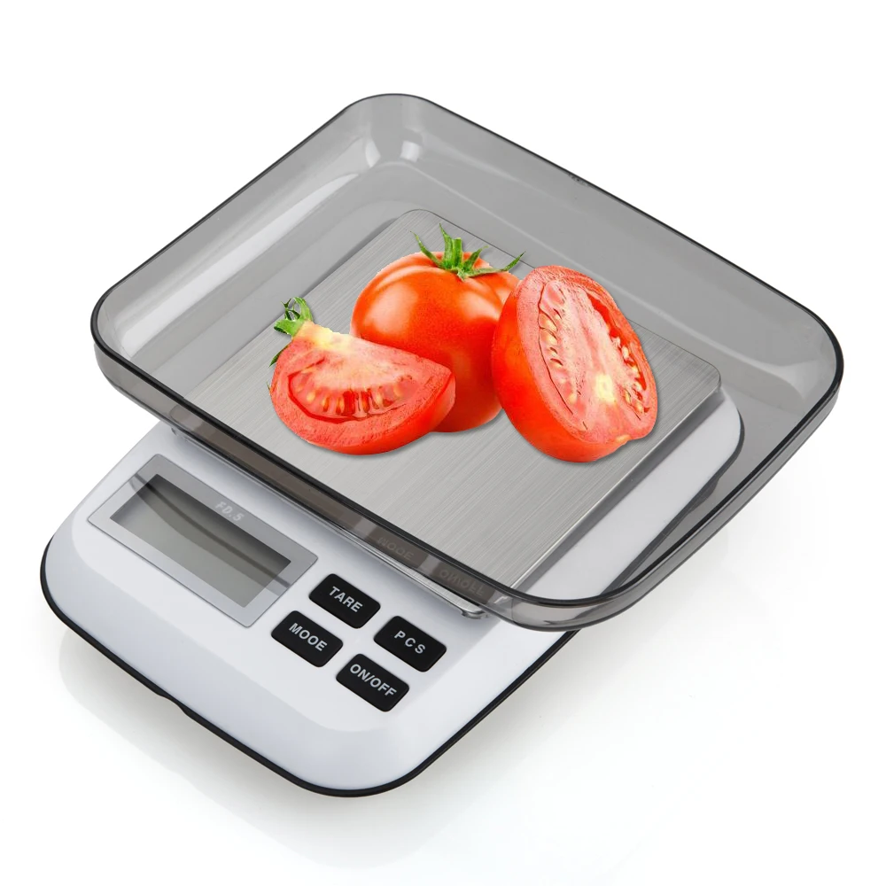 LCD Electronic Kitchen Scales balance 3kg/0.1g Digital Scales for Fruit ...