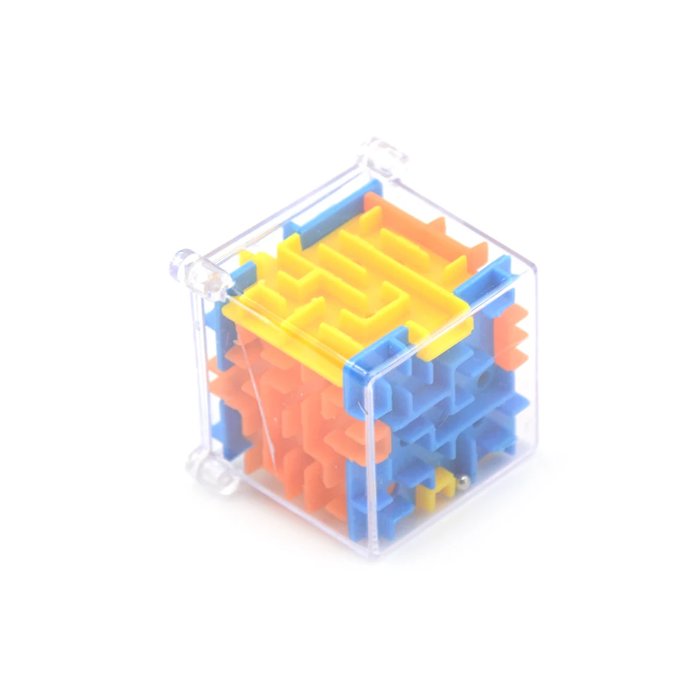 3D Mini Speed Cube Labyrinth Rolling Ball Toys Puzzle Magic Cube Puzzle ...
