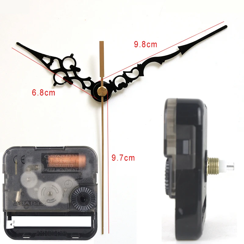 Ostar Silent Movement Plastic quartz clock mechanism with hands 19 ...
