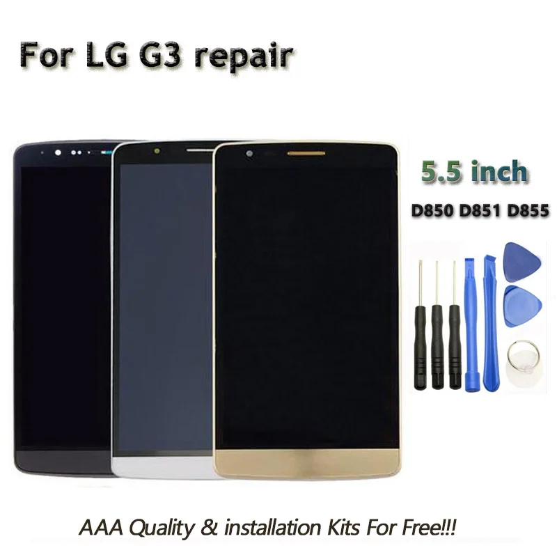 Super Aaa Quality 5.5" Screen For Lg G3 Lcd Touch Digitizer Assembly ...