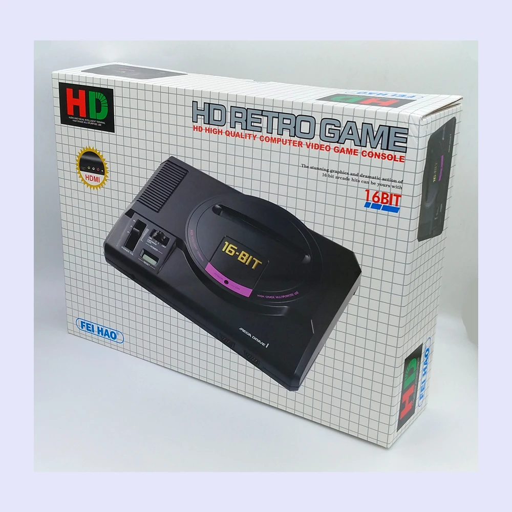 HAMY Mais Novo HDMI TV Out Video Game Console Para SEGA MEGA Drive MD ...