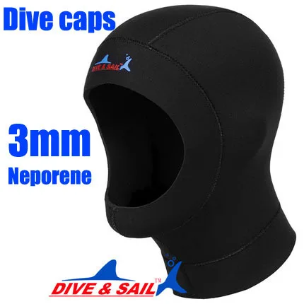 3mm Neoprene Scuba diving caps Equipment Snorkeling hat Underwater deep ...
