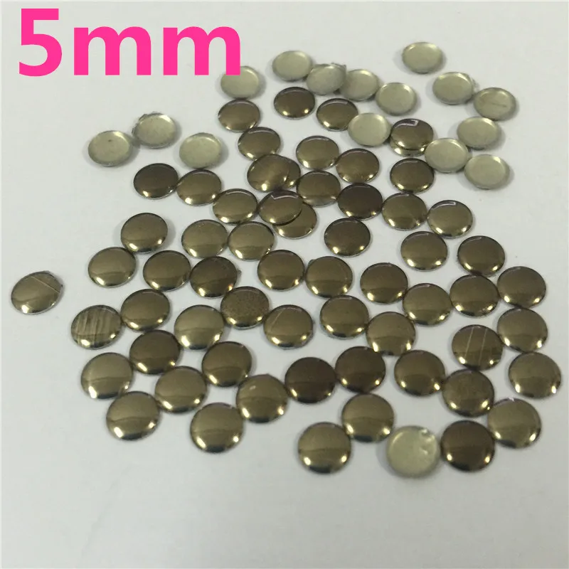 300pcs 5*5mm Round Antique Brass Rhinestuds Hotfix Metal Studs Iron on ...