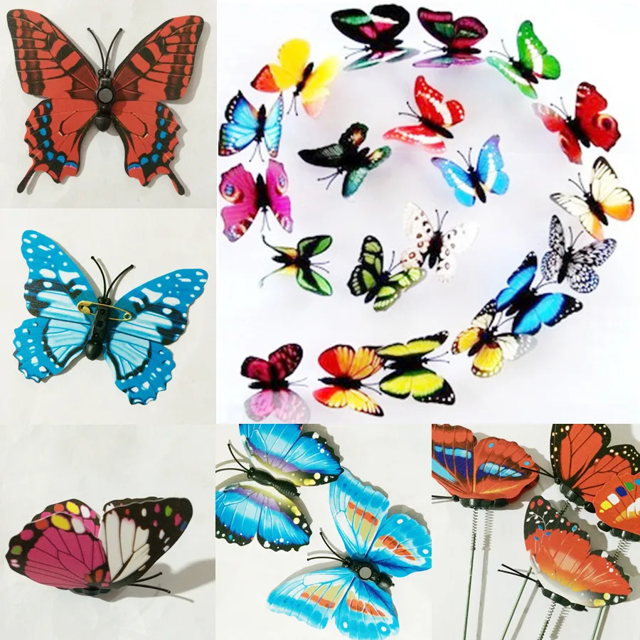 Aliexpress.com : Buy 1000pcs Fake Artificial Butterflies Magnetic ...
