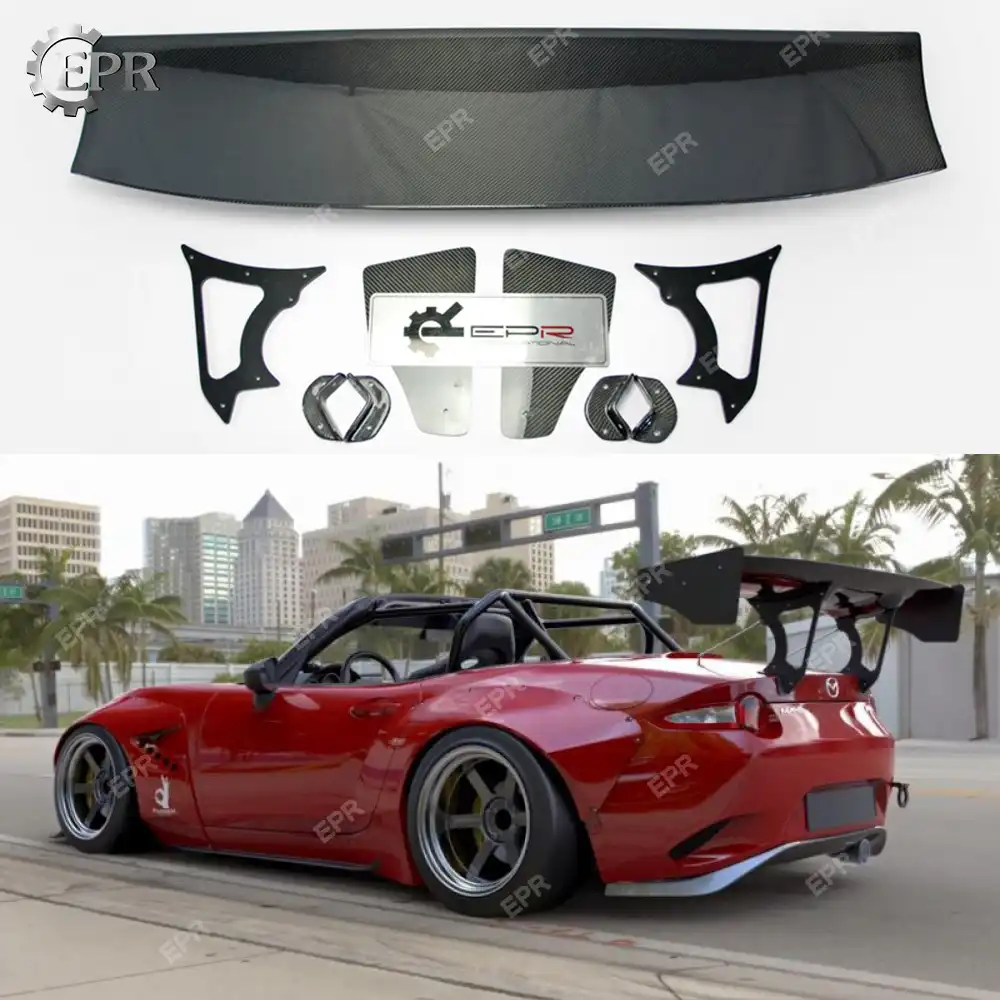 For Mazda MX5 NA Roadster Miata JS Style Rear Under Diffuser with Fin Tuning Part Trim For MX5 ...