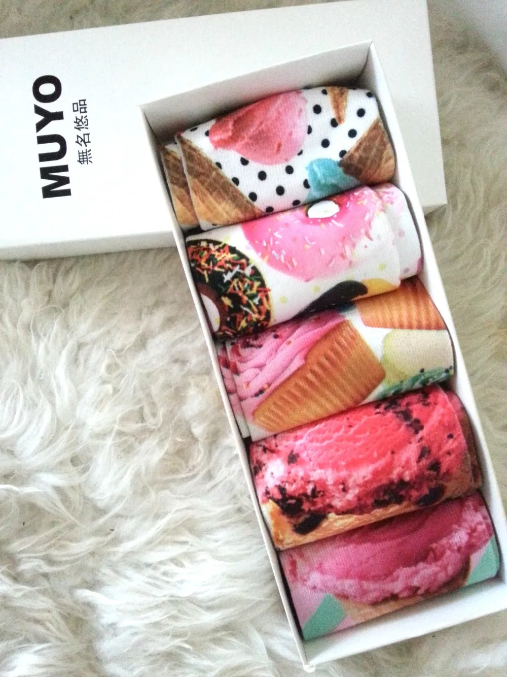 Princess lolita socks HARAJUKU cotton print socks 2 long and 3 ankle ...