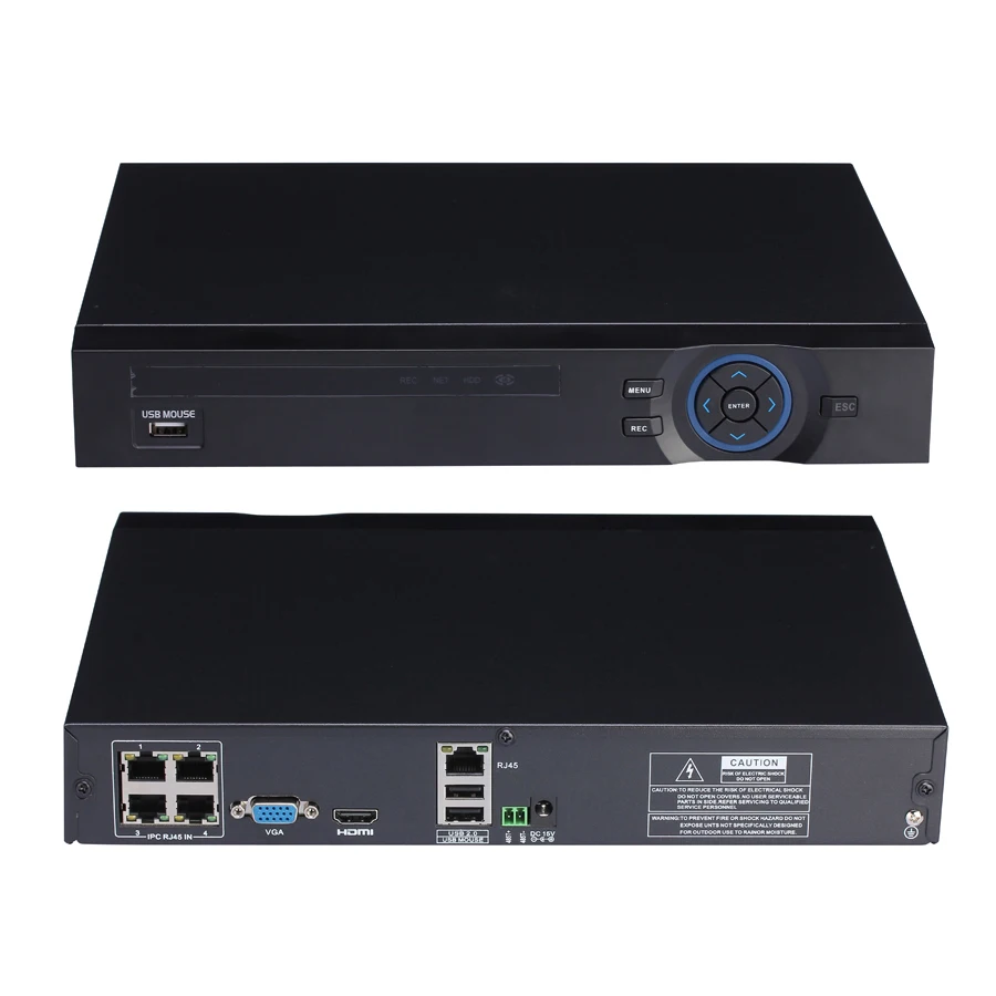 CCTV NVR 4CH POE NVR Full HD 1080P 4CH IEEE802.3af 48V Output For POE ...