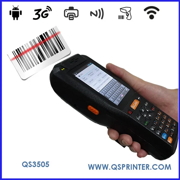 IP65 programmable rugged handheld PDA printer wireless with barcode ...