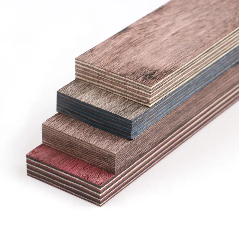 2pcs Knife Handle Material Wood Handle Scales Laminated Color Wood ...