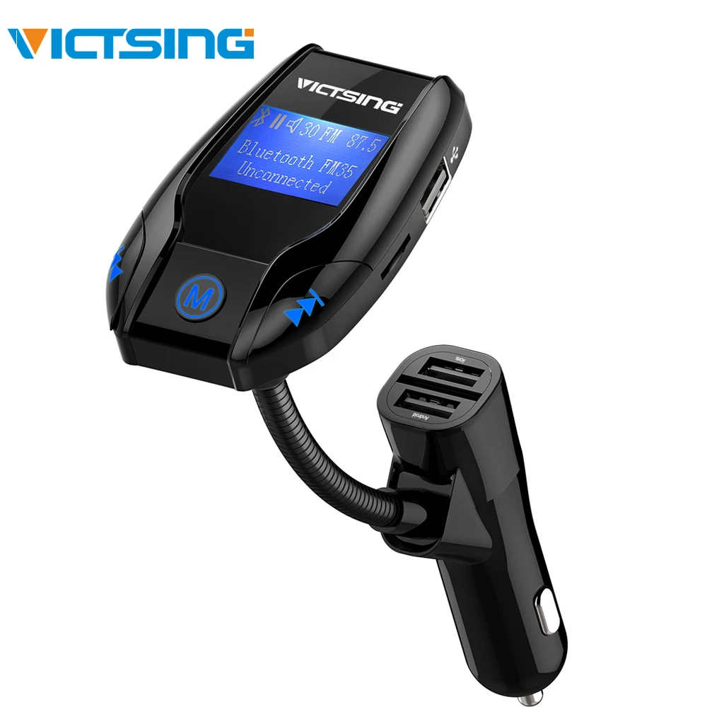 Victsing Fm Bluetooth Fm Transmitter Wireless In-car Fm Transmitter ...