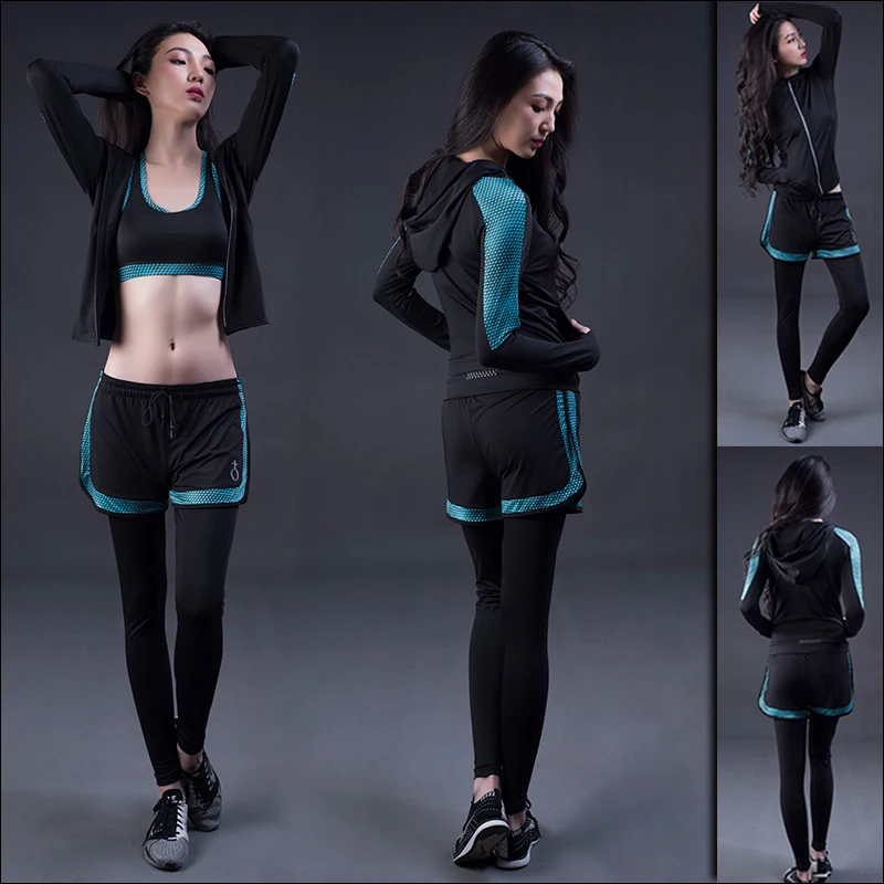 Sofie 여성 스포츠 정장 스포츠 브래지어 및 인쇄 레깅스 세트 체육관 휘트니스 러닝 운동복 탄성 운동 여자를위한 옷바지