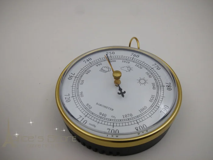 New 1pcs Quality Precision Aneroid Handheld Barometer 4-Inch Dial Trac ...