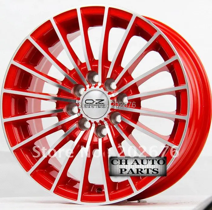 14 15 16 POUCE, OZ ROUGE LUMIÈRE SURFACE ALLOY WHEEL TUNING RIM ...