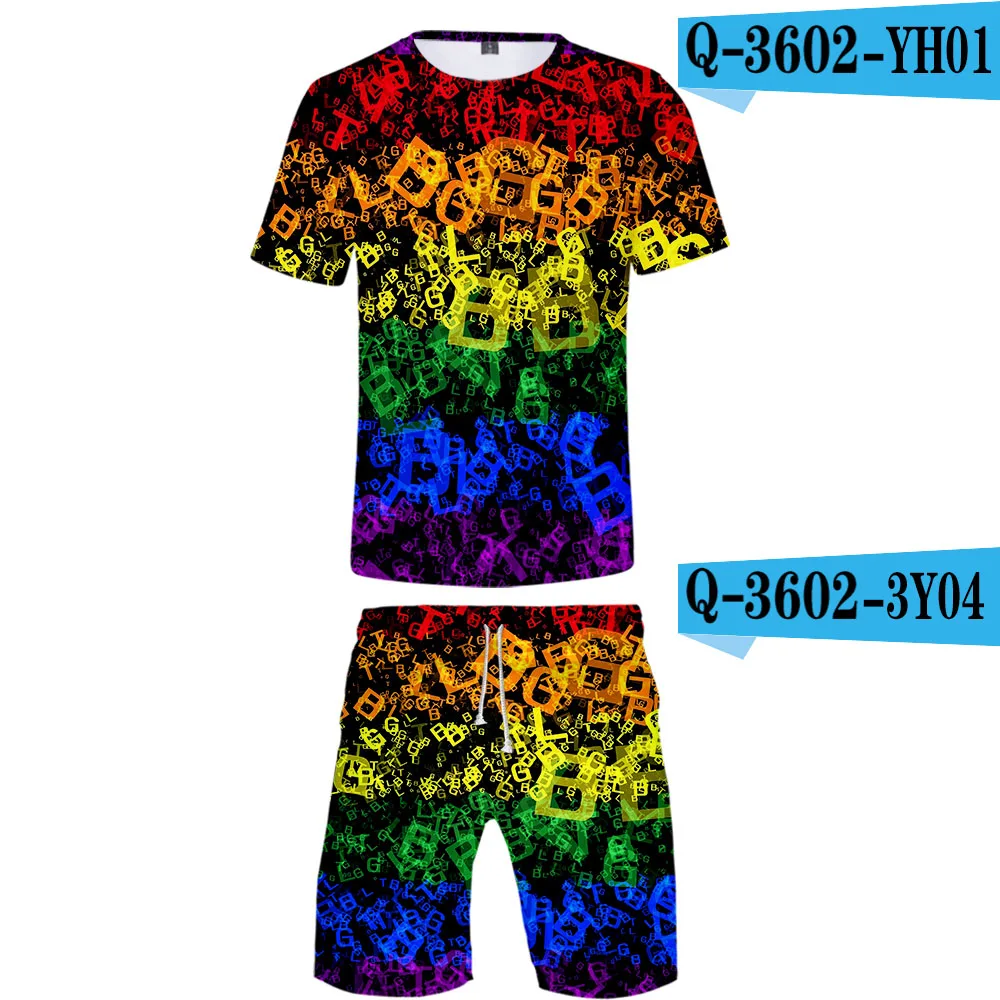 LGBT Pride Printed 2-Piece Outfit Set (Shirt & Shorts) - Queerks™