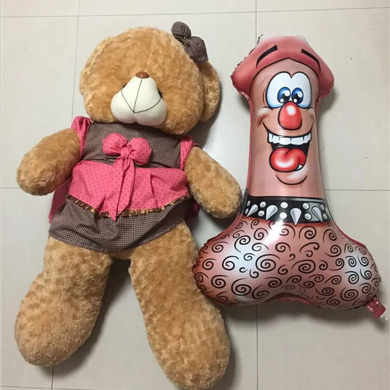 50*80cm Inflatable Penis Spoof Aluminum Floated Balloon Bachelorette ...