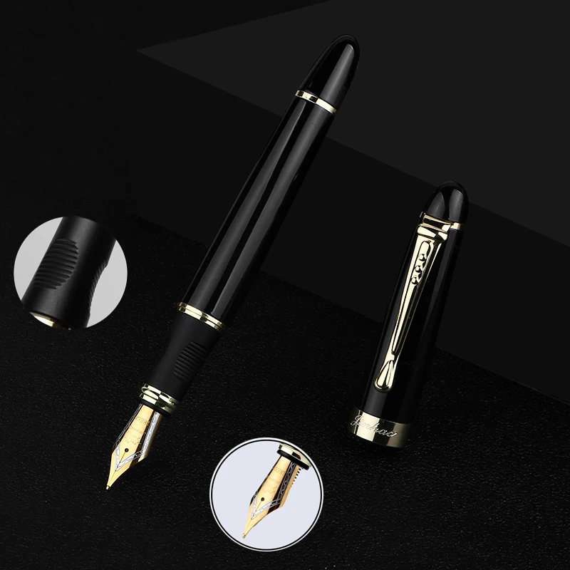 Full Metal Iraurita Fountain pen 0.5mm ink Golden Clip pens dolma kalem ...