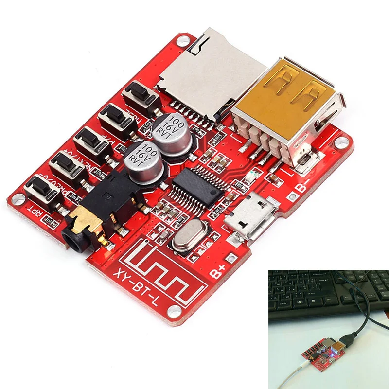 Bluetooth Wireless MP3 Decoder Board Circuit Board BLE 4.1 / 4.2 3.7-5V ...
