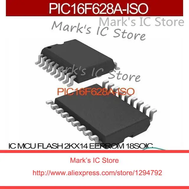 Pic16f628a iso IC MCU FLASH 2KX14 EEPROM 18SOIC PIC16F628A 16F62 ...