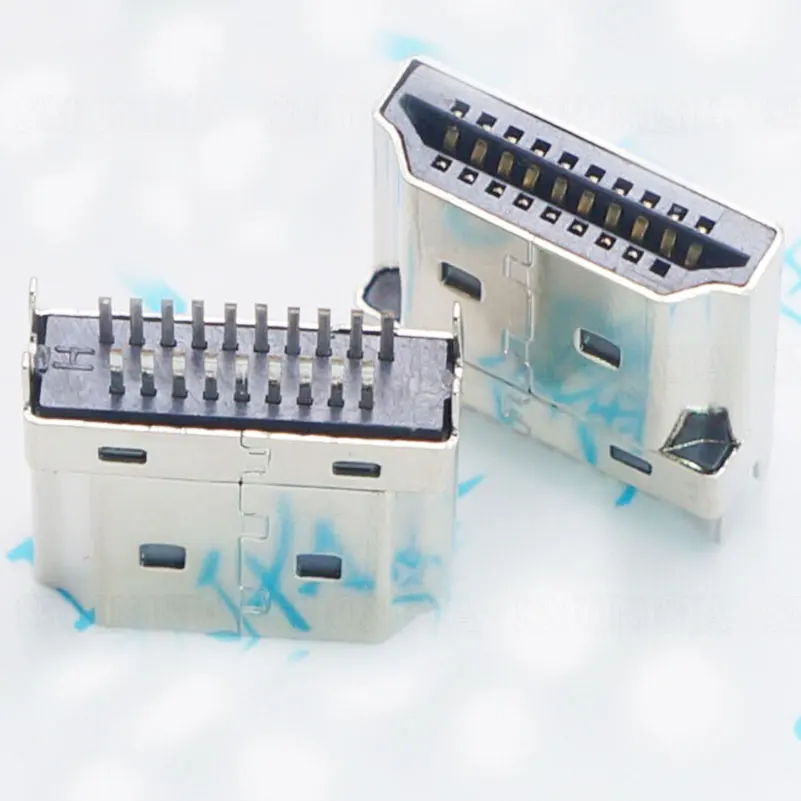 HDMI Male Plug 19Pin Double Rows HDMI Interface Connector 1.6mm Long ...