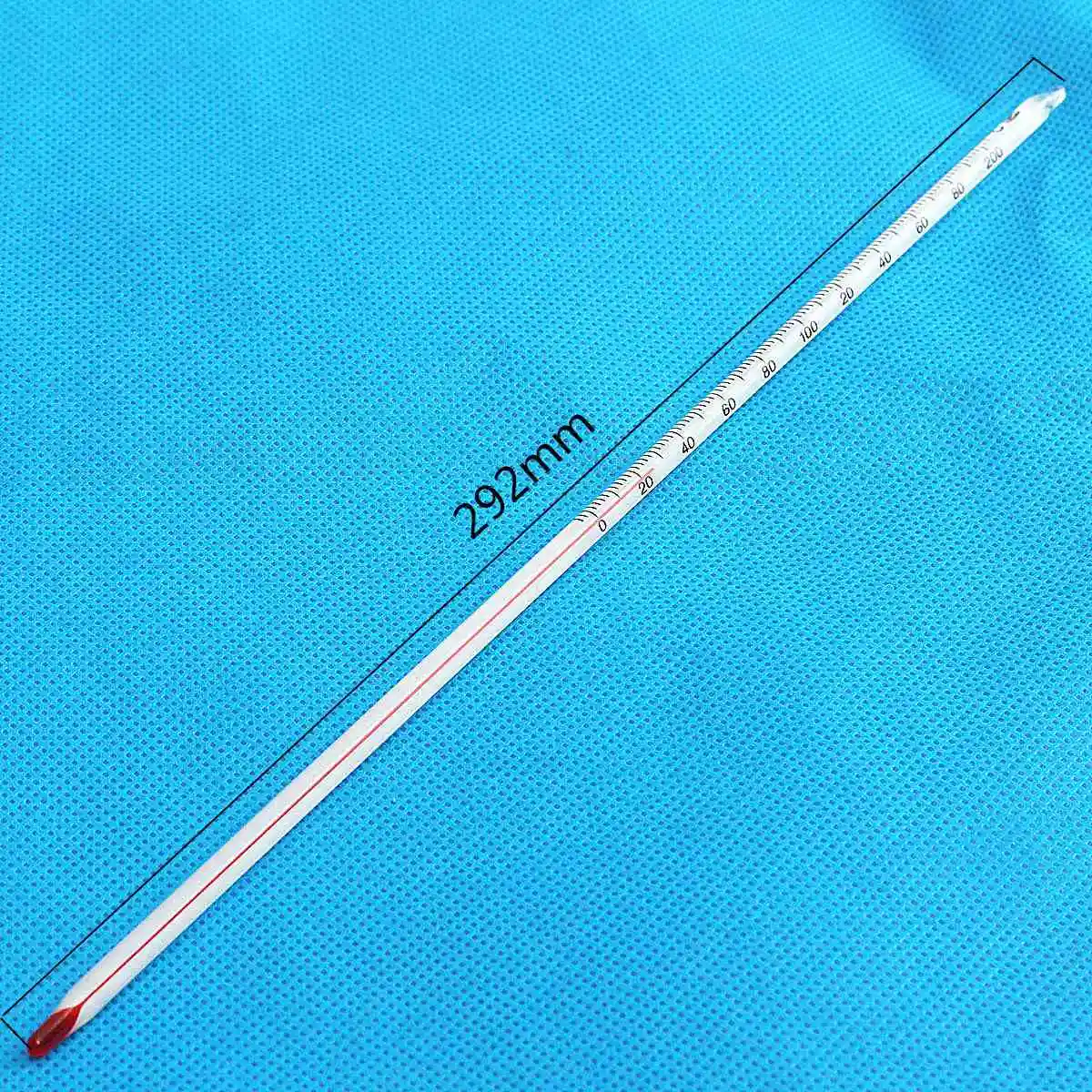 200 Celsius Degree Glass Thermometer Length 292mm Laboratory Chemistry ...