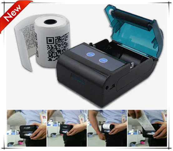 Zkc 5804 58mm Mini Pocket Bluetooth 20 Thermal Qr Code Sticker Printer Android In Printers From