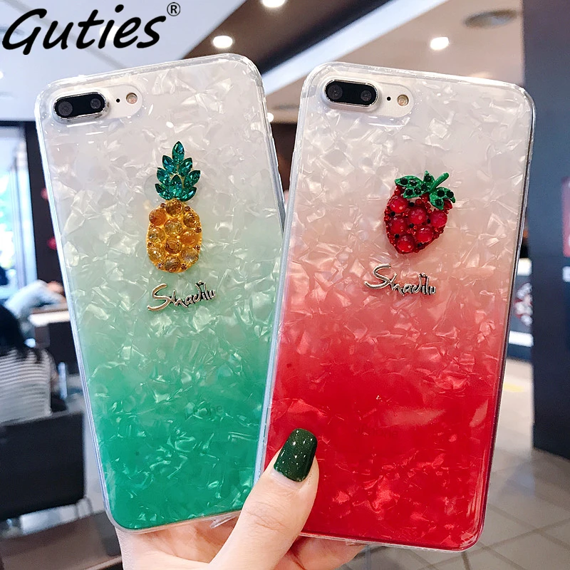 Guties Sonho Padrão Shell Cases Para iPhone 6 6 s 7 8 Plus X Brilho ...