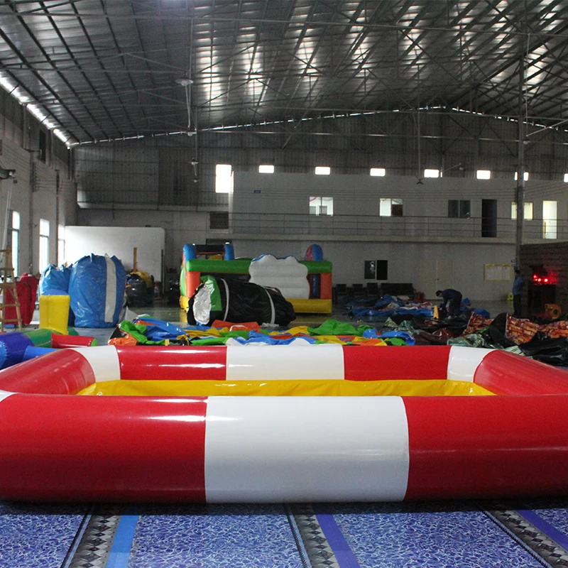 Wholesale The family uses red and white inflatable pool