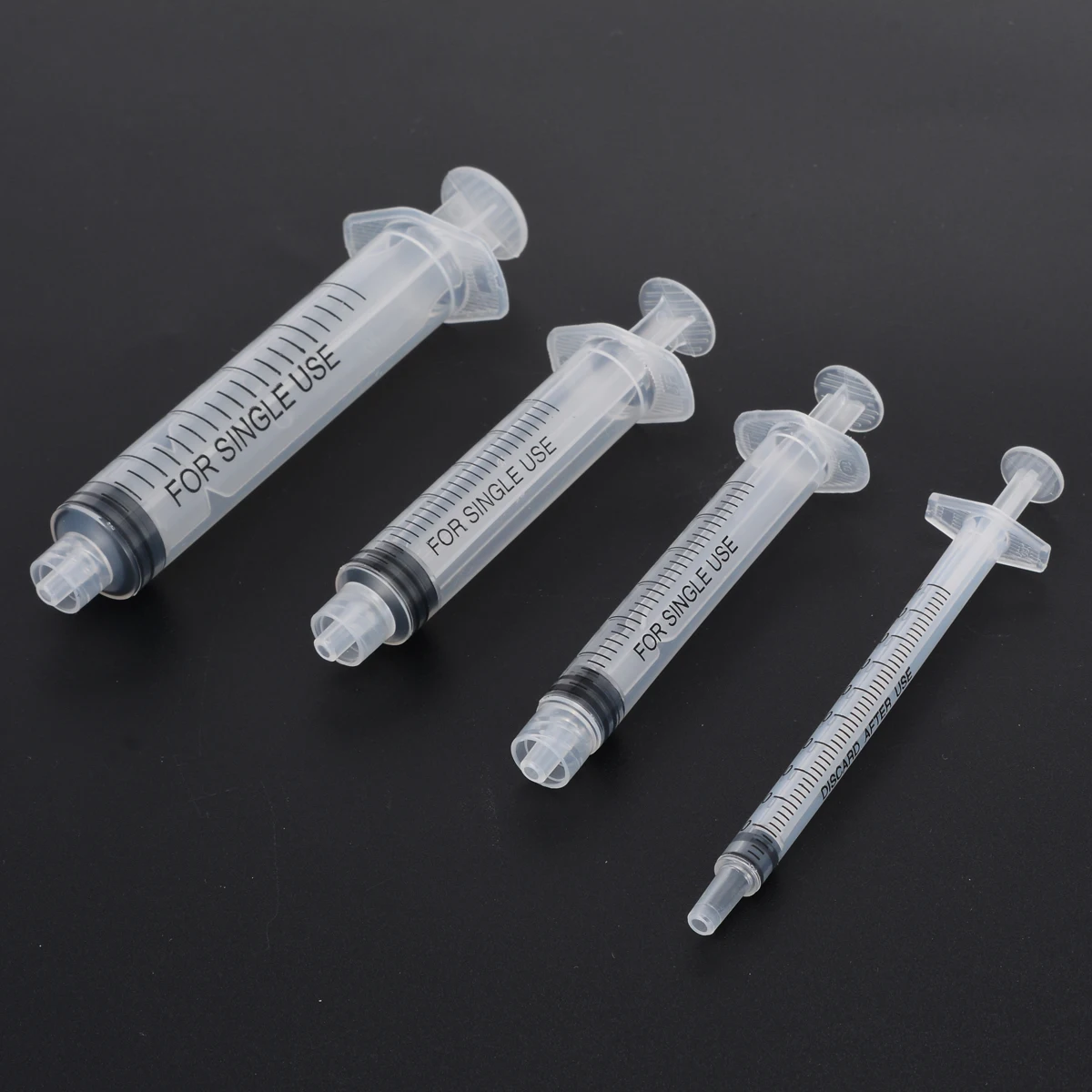 20 Pack Transparent Polypropylene Syringe With 10 Needle Cap 1ml 3ml ...