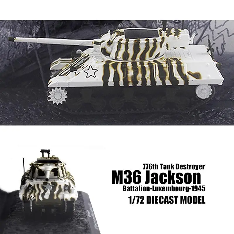 M36 Jackson 776th Tank Destroyer Battalion Luxembourg 1945 1/72 Diecast ...