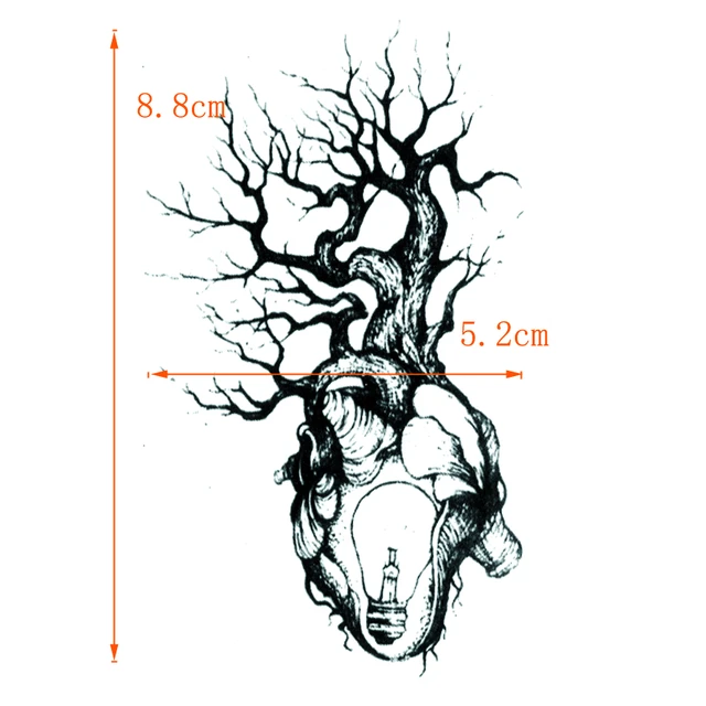 Anatomical Heart Tree Tattoo