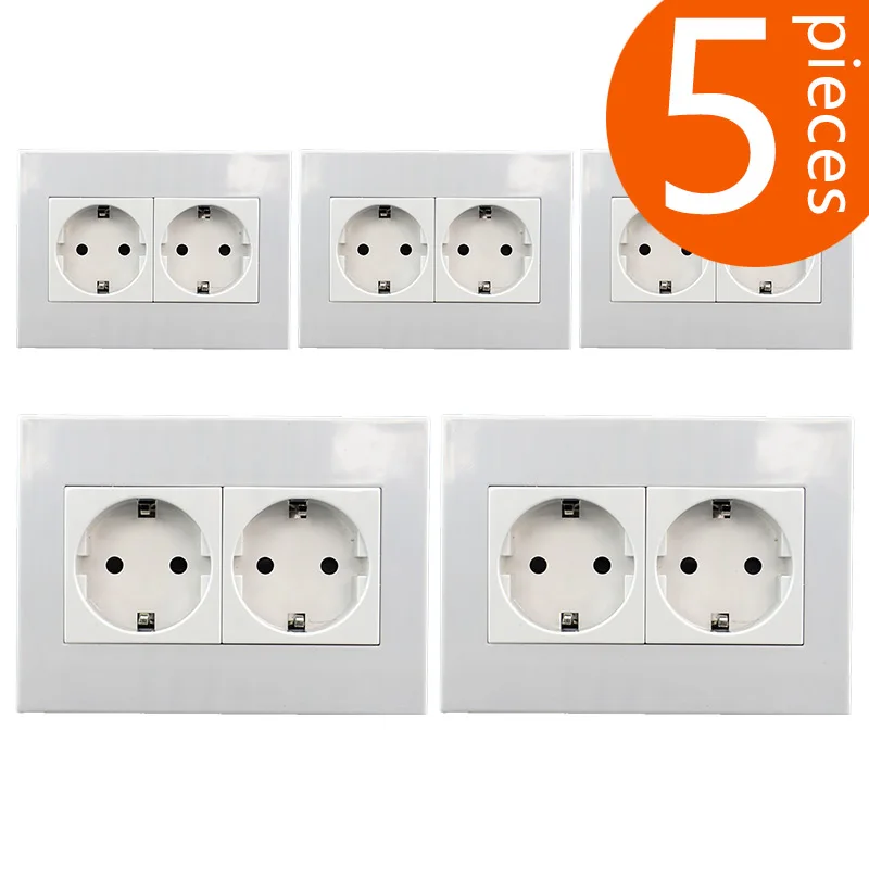 5PCs-146mm-type-European-German-standard-double-wall-power-outlet-CE ...