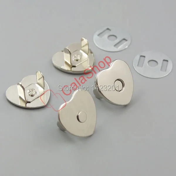 18MM 3/4" 20 sets / Lot Love Shape Magnetic snaps closures Clasp in ...