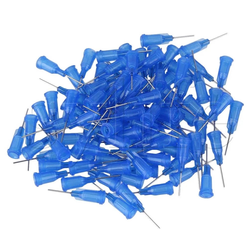 100PCS Blue Spiral Connector Dispensing 22Ga 1/2 inch Steel Blunt ...