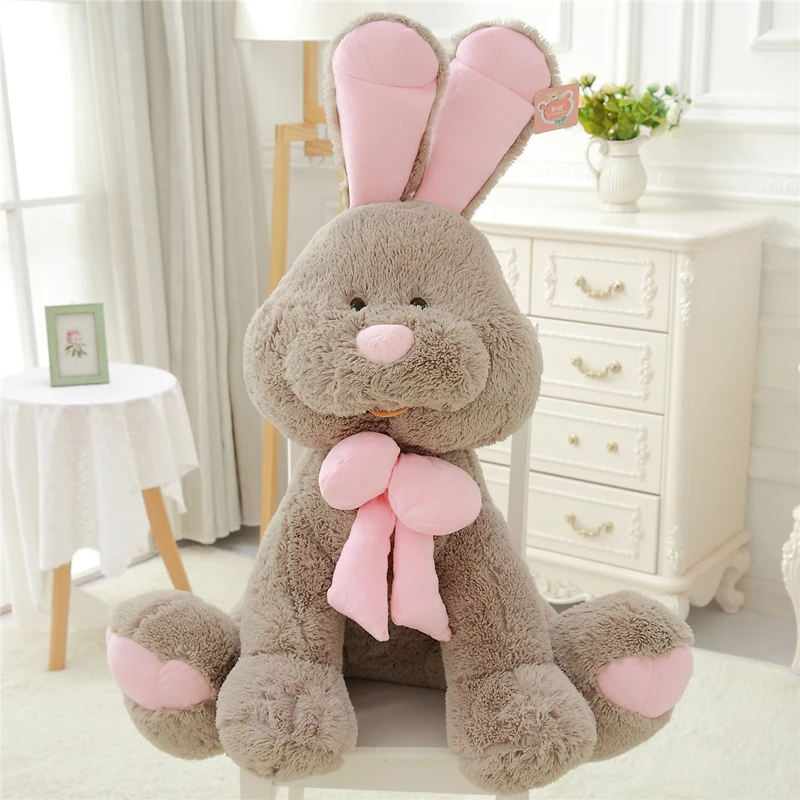 kawaii soft cartoon rabbit plush toy large anime bunny toy pillow ...