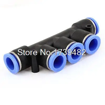 12mm 5 Ports Quick Joint Air Pneumatic Push in Quick Fittings Connector ...