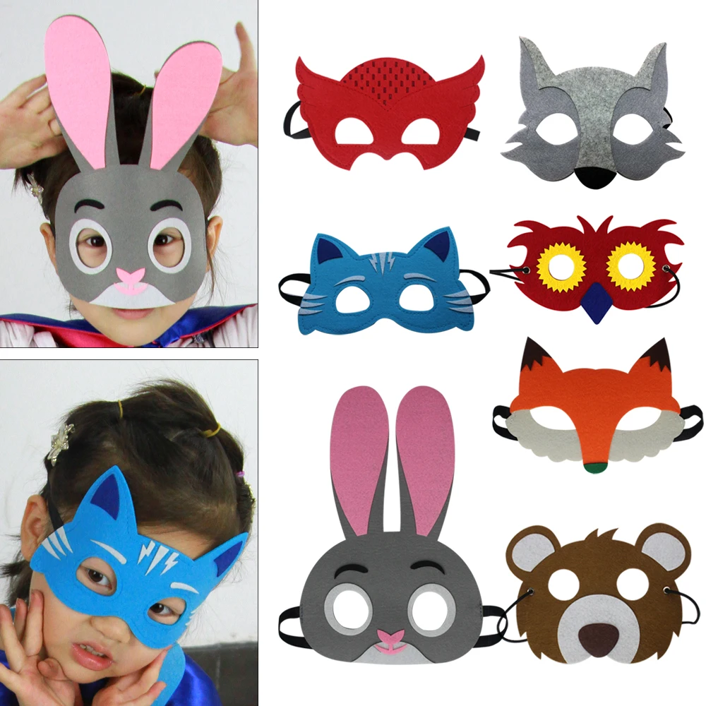 Special Animal Mask Toddler Costume Jungle Mask Cartoon Birthday Party ...