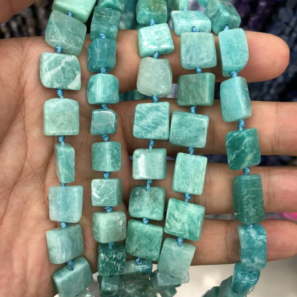 Wholesale 3strings 15.5" Natural Amazonite Beads Nugget Bead, Genuine ...