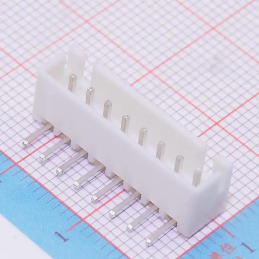 F106 무료 배송 50 개 소재 XH2.54 8 마력 리드 핀 헤더 xh 8p 남성 xh 8Aw 각도|connector waterproof|connector ...