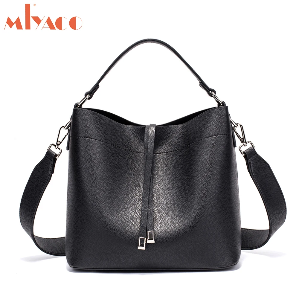 Leather Handbags Tote Bucket Style | semashow.com