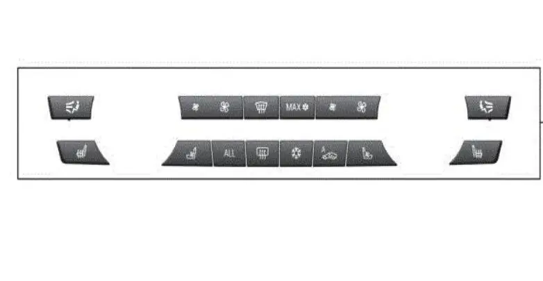 14 Button Key Caps Repair Kit A/C Heater Switch for BMW F07 F10 F11 F01 ...