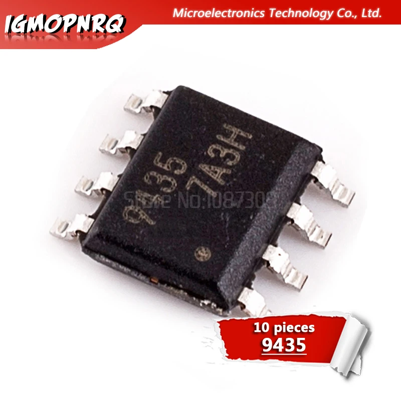 10pcs 9435 Si9435 Me9435 Mosfet 30v 5.7a 0.042ohm Sop-8 New Original ...