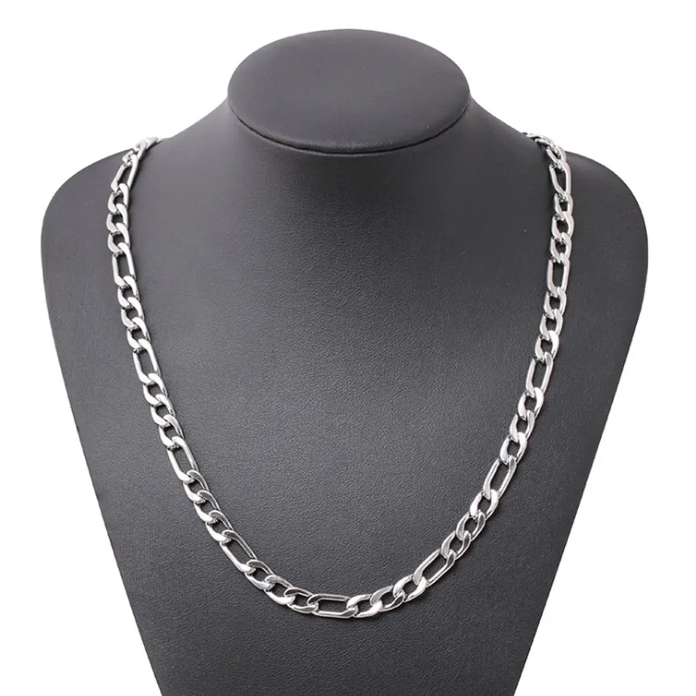 Titanium Steel Cuban Link Chain Necklace Punk Hip hop Rapper Rock ...