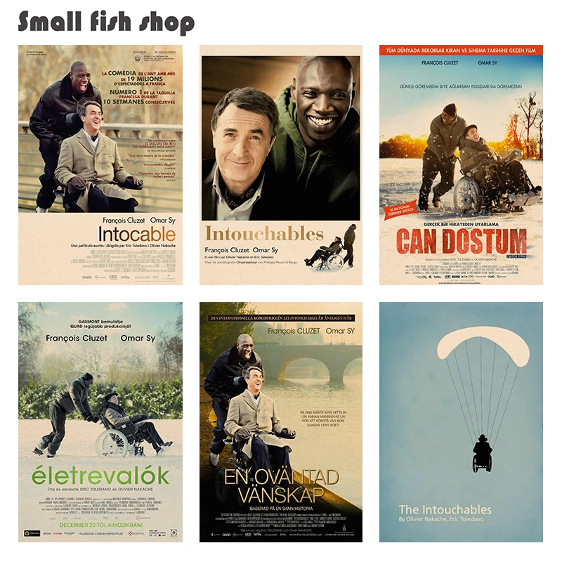 Prints french film poster paragliding poster, The Intouchables Poster ...