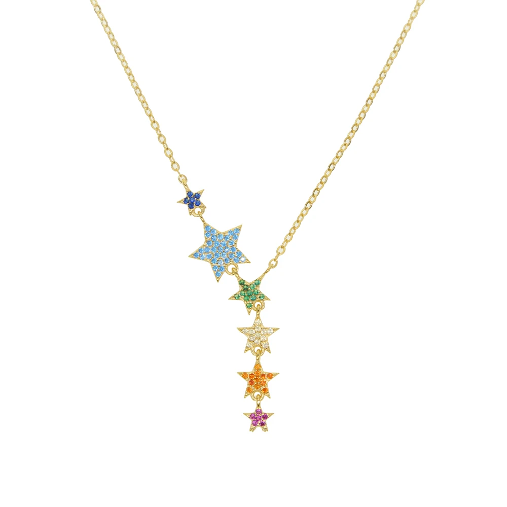 2024-Women-Fashion-Party-Jewelry-Micro-Pave-Colorful-Cz-Rainbow-Star ...