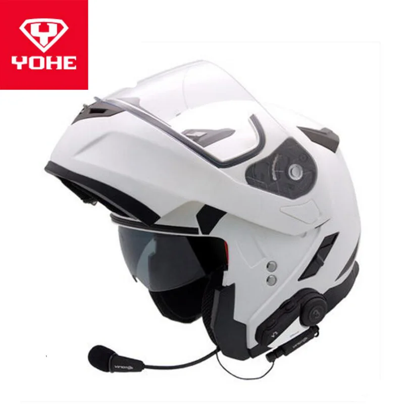 2018-Autumn-Winter-YOHE-V3-Bluetooth-helmet-Open-Face-Motorcycle-Helmet ...