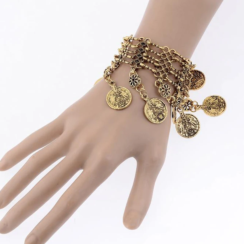 Online Buy Wholesale gold coin bracelet from China gold coin bracelet ...