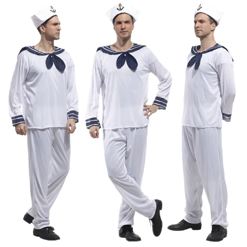 Handsome-Adult-Man-Uniforms-Navy-Sailor-Costumes-Halloween-Christmas ...